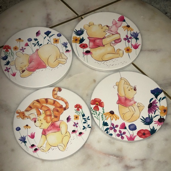 Disney | Dining | Nwt Disney Winnie The Pooh Tigger Piglet Stone Set Of ...